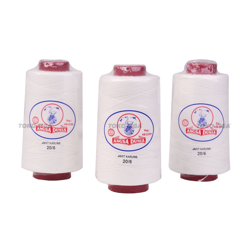 Jual Benang Mesin Jahit Karung Polyester 20/6 Merk ANGSA DUNIA | Shopee ...