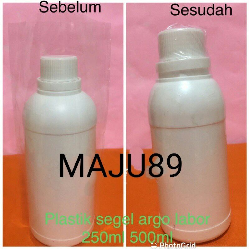 Jual plastik segel botol ARGO LABOR 250ml & 500ml(segel full botol ...