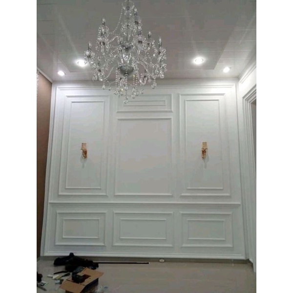 Jual wallmoulding bingkai dinding list gypsum | Shopee Indonesia