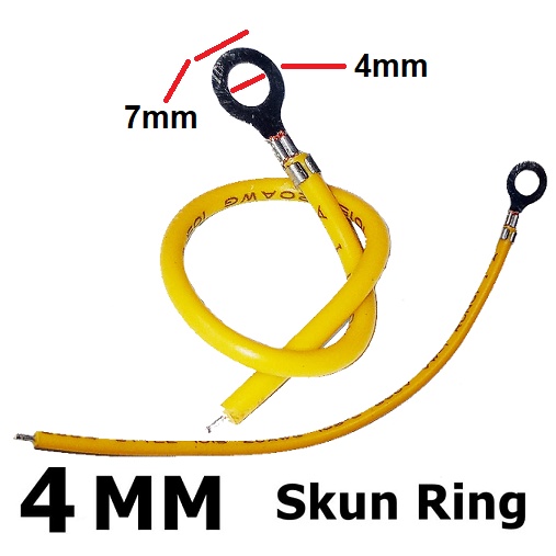 Jual Skun Ring Kabel Crimp Skun O Lubang Baut M4 4mm AWG 20 600V 105C ...