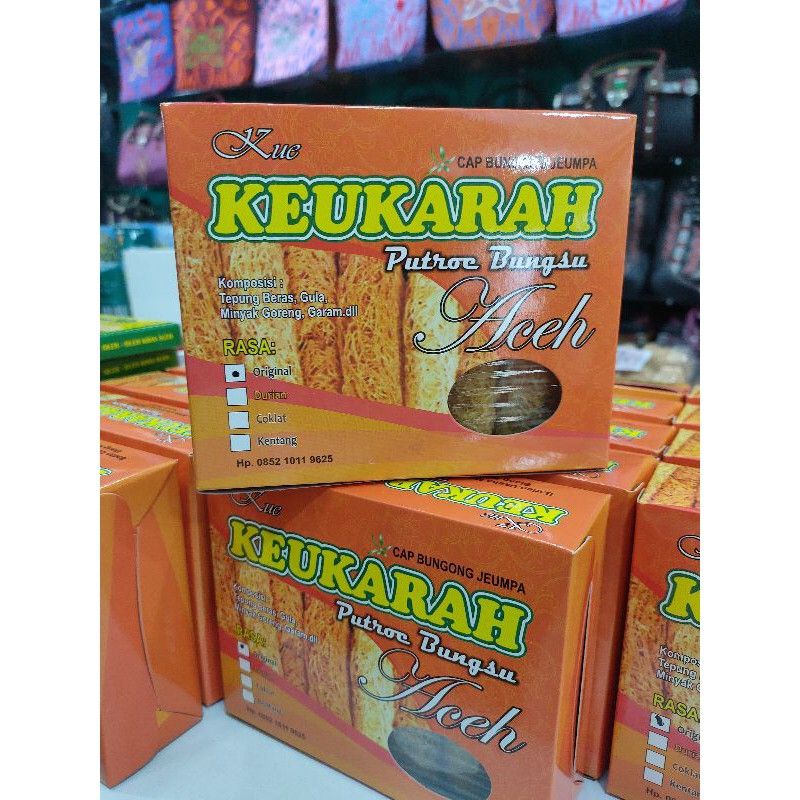 Jual kue keukarah kotak khas aceh | kue tradisional khas Aceh | Shopee ...