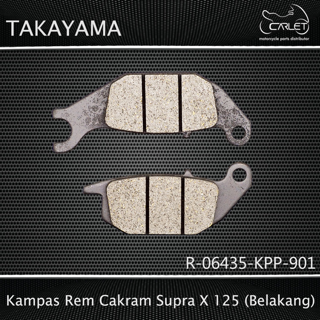 Jual Takayama Disc Pad Plat / Kampas Rem Cakram Supra X 125 / Satria FU 150 (Belakang) | Shopee ...