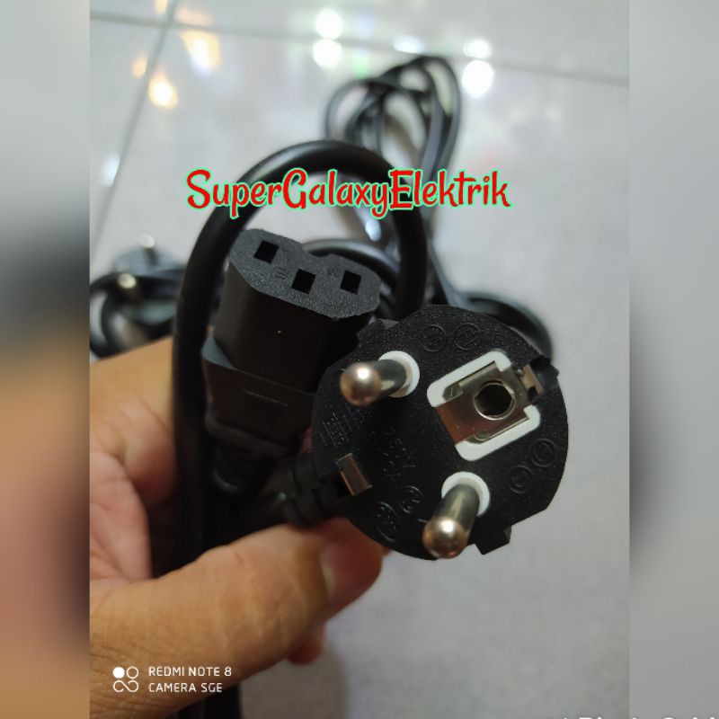 Jual Kabel Power 3Lubang Gepeng (CPU, Komputer, Magic Com, dll ...