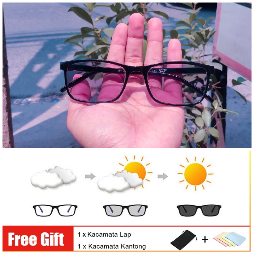 Jual KACAMATA PHOTOCHROMIC PROGRESIF BISA UNTUK BACA DAN JALAN/DUA ...