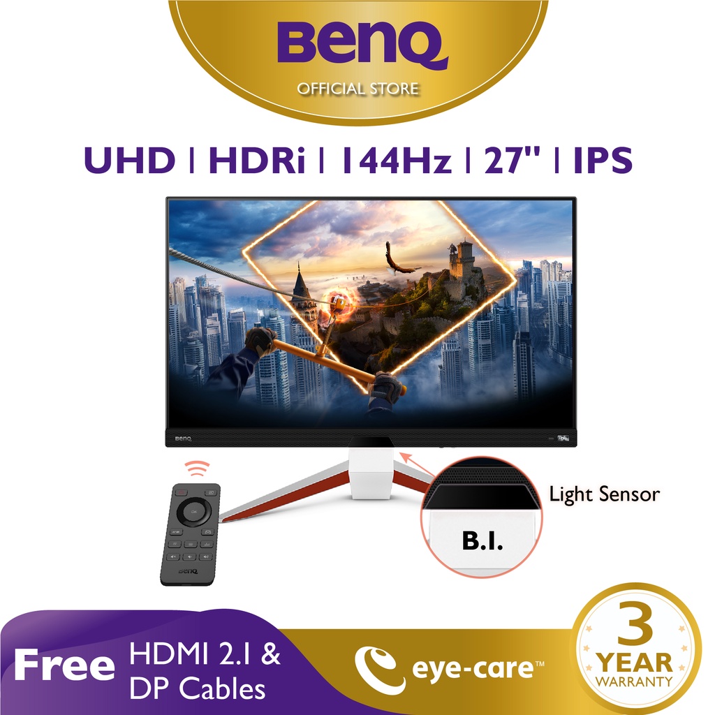 Jual BenQ MOBIUZ EX2710U 27 inch 4K 144Hz HDRi IPS 1ms Gaming Monitor ...