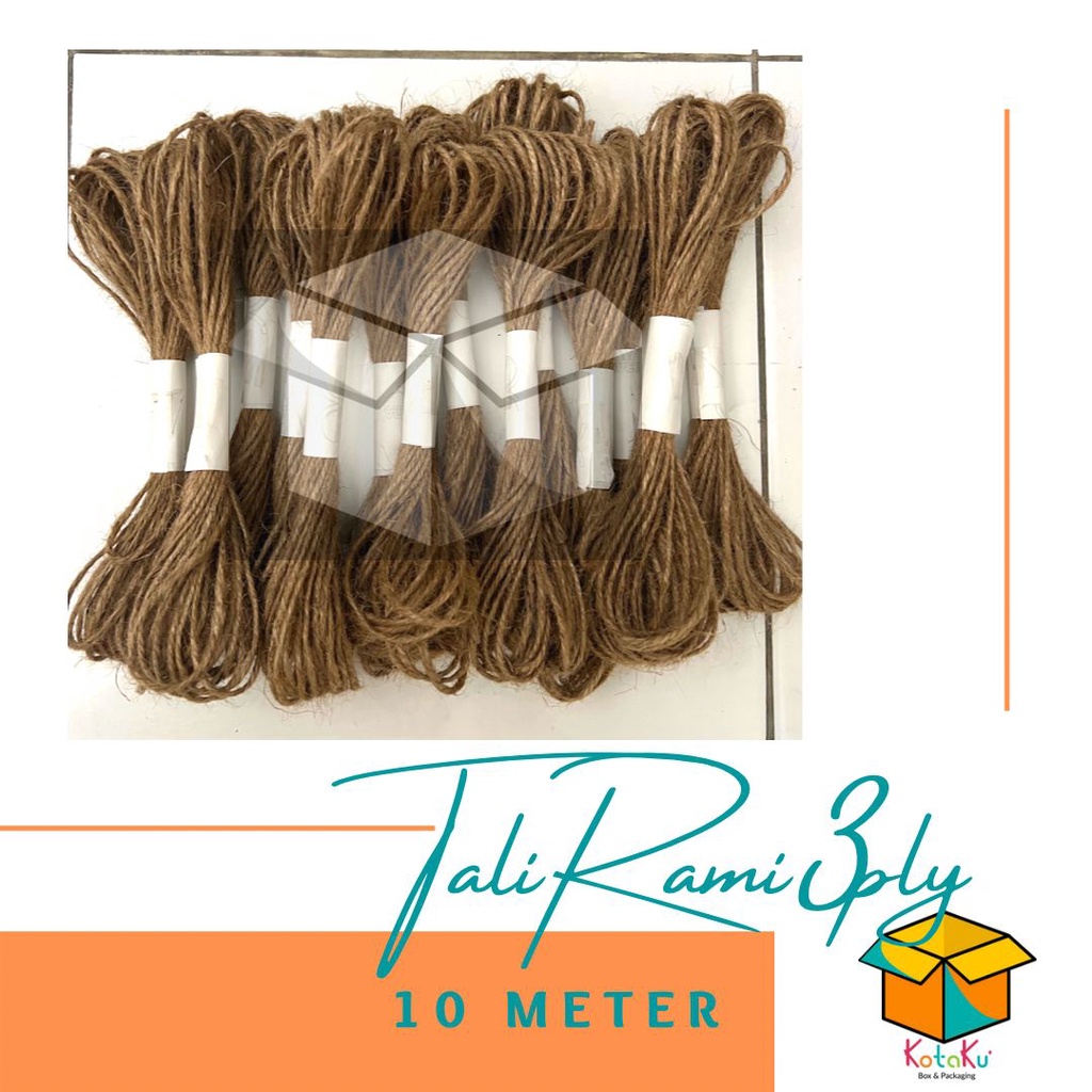 Jual Tali rami 3ply coklat/ Tali Packaging | Shopee Indonesia