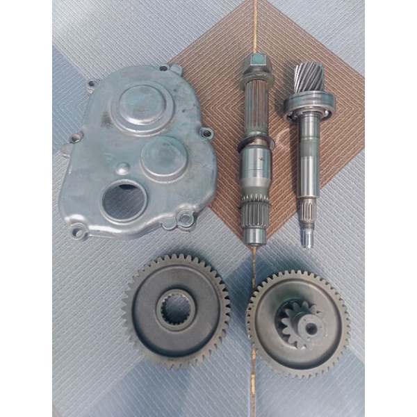 Jual gigi gardan / rasio gigi gardan set as pully,as roda set rumah ...