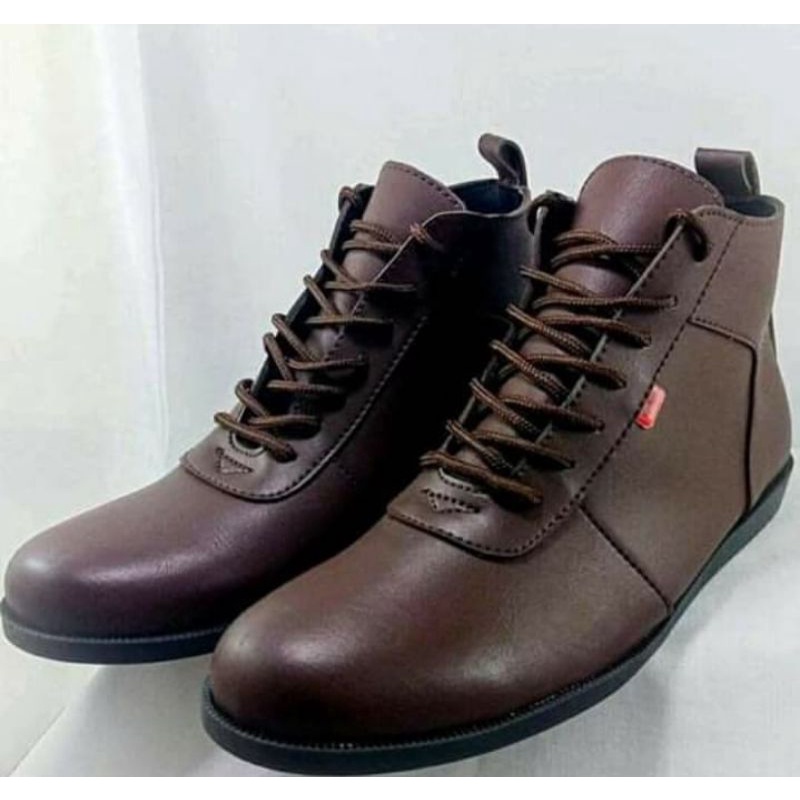 Jual sepatu safety model Brodo coklat | Shopee Indonesia