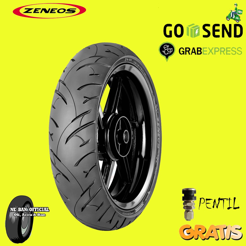Jual BAN MOTOR ZENEOS ZN91 120/80 RING 18 TUBELESS | Shopee Indonesia