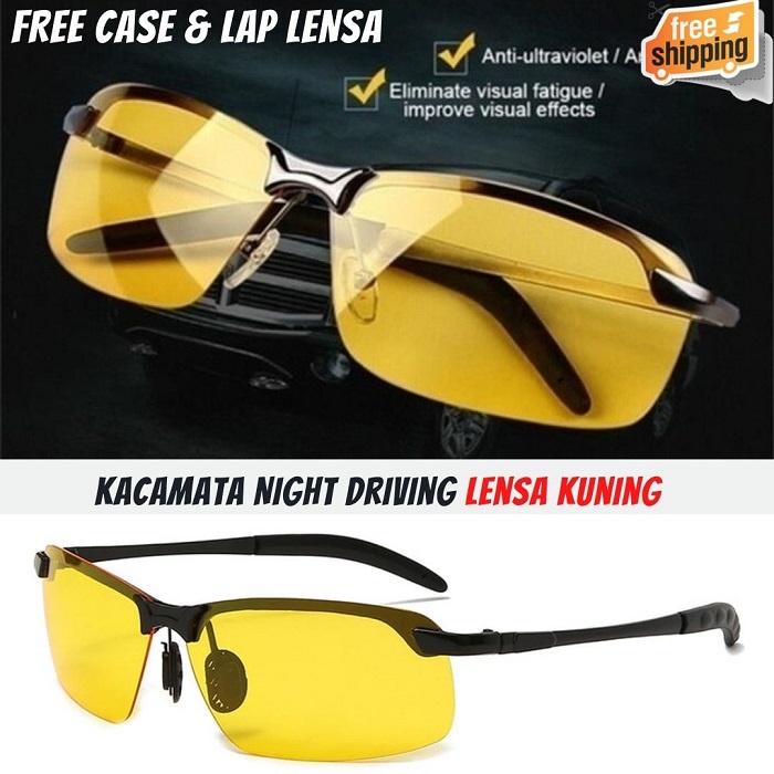 Jual Kacamata Anti Silau Siang Dan Malam Night Vision Photocromic Polarized Mengemudi Sunglasses ...