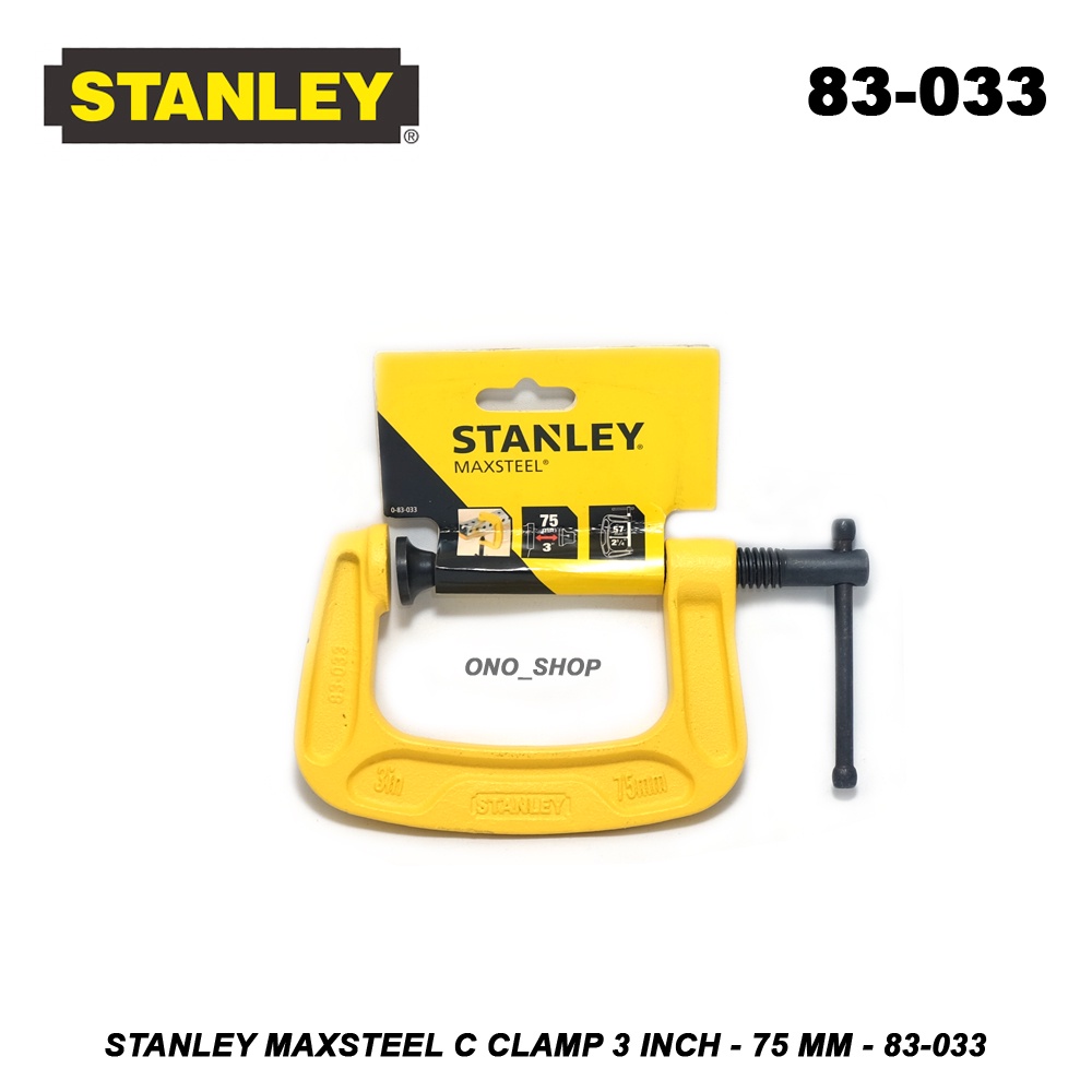 Jual Stanley MaxSteel C Clamp / G Clamp 3 Inch - 75 mm - 83-033 ...