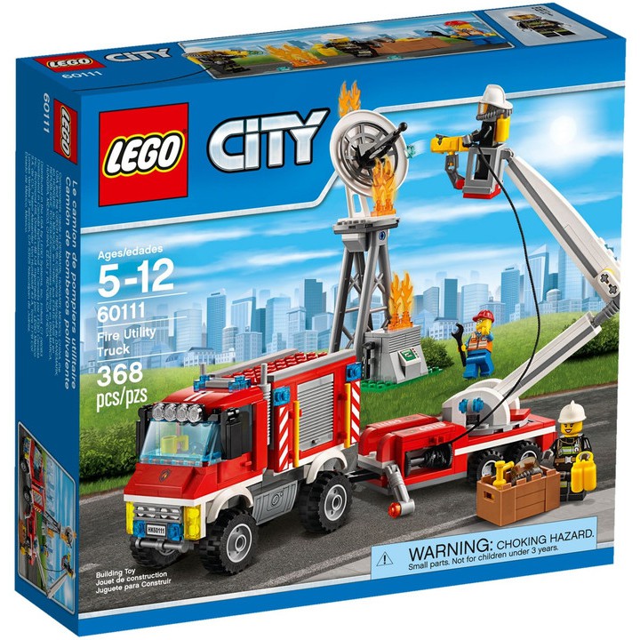 Jual LEGO City # 60111 Fire Utility Truck TV Station on Air Satellite ...
