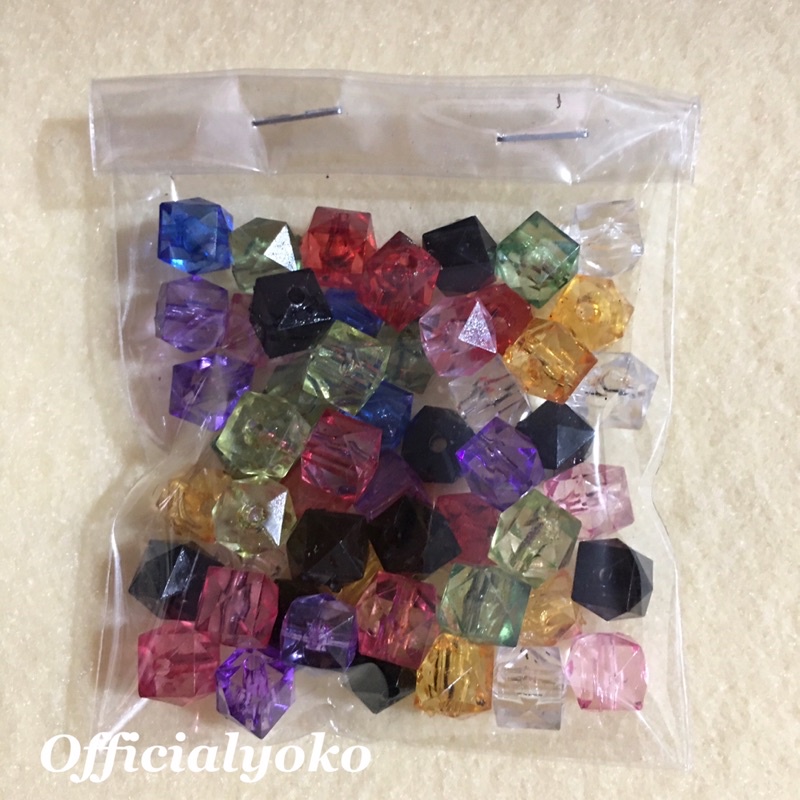 Jual Manik Crystal Bening Bentuk Kotak 5mm (15gram) | Shopee Indonesia