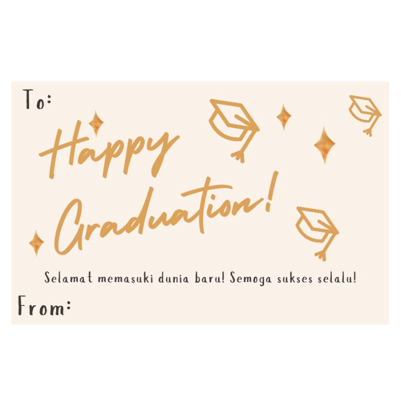 Jual KARTU UCAPAN WISUDA / KARTU UCAPAN WISUDA / KARTU GRADUATION ...