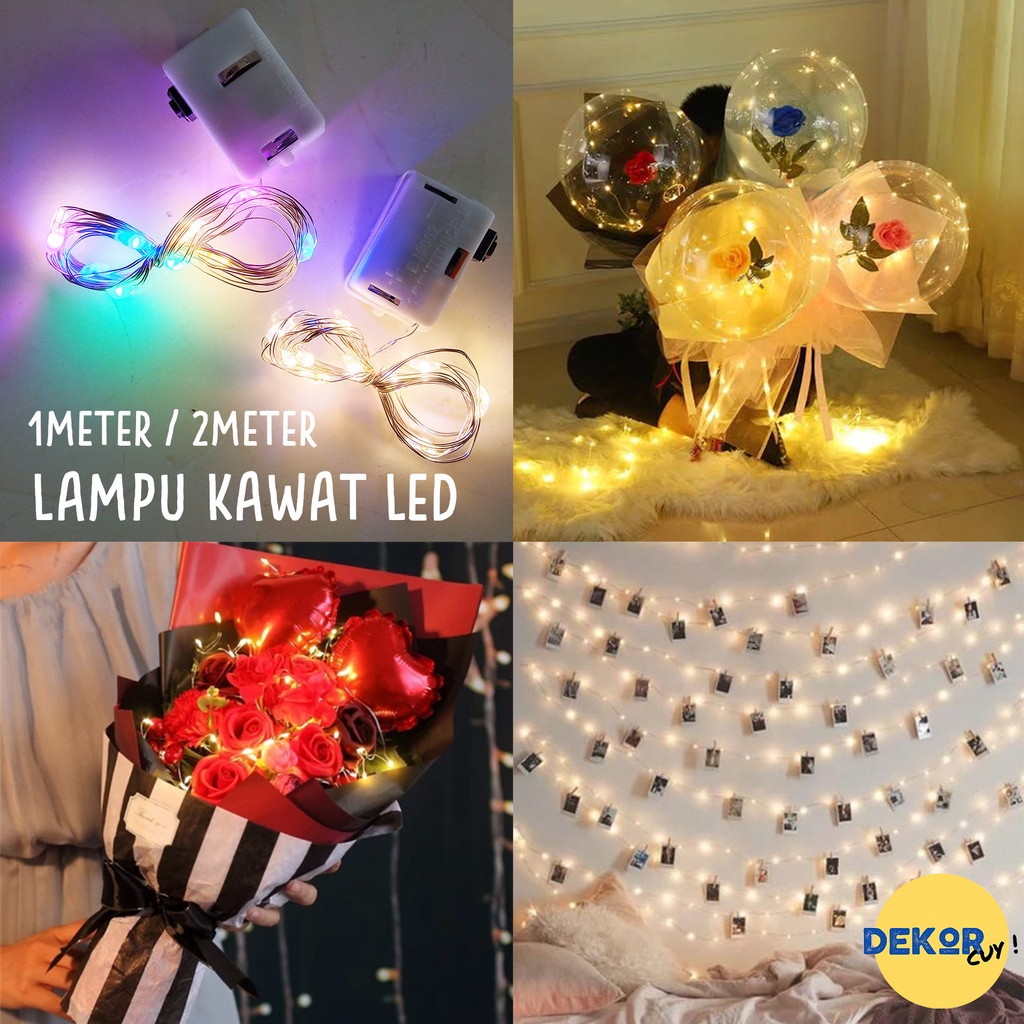 Jual LAMPU KAWAT LED / LAMPU HIAS TUMBLR / LAMPU BALON BOBO PVC / LAMPU ...