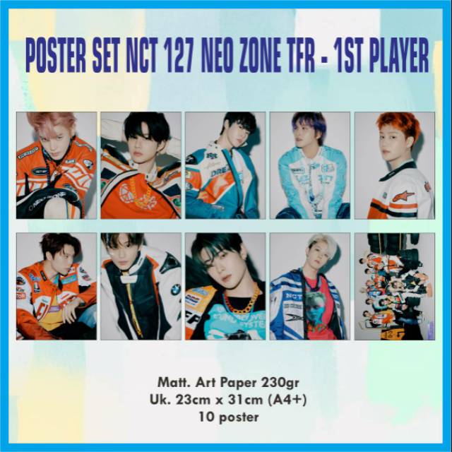 Jual POSTER SET KPOP NCT 127 NEO ZONE, PUNCH, NONSTOP, MAKE YOUR DAY ...