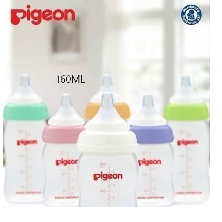 Jual Botol susu pigeon Wideneck 160ML bottle wide neck soft touch | Shopee Indonesia