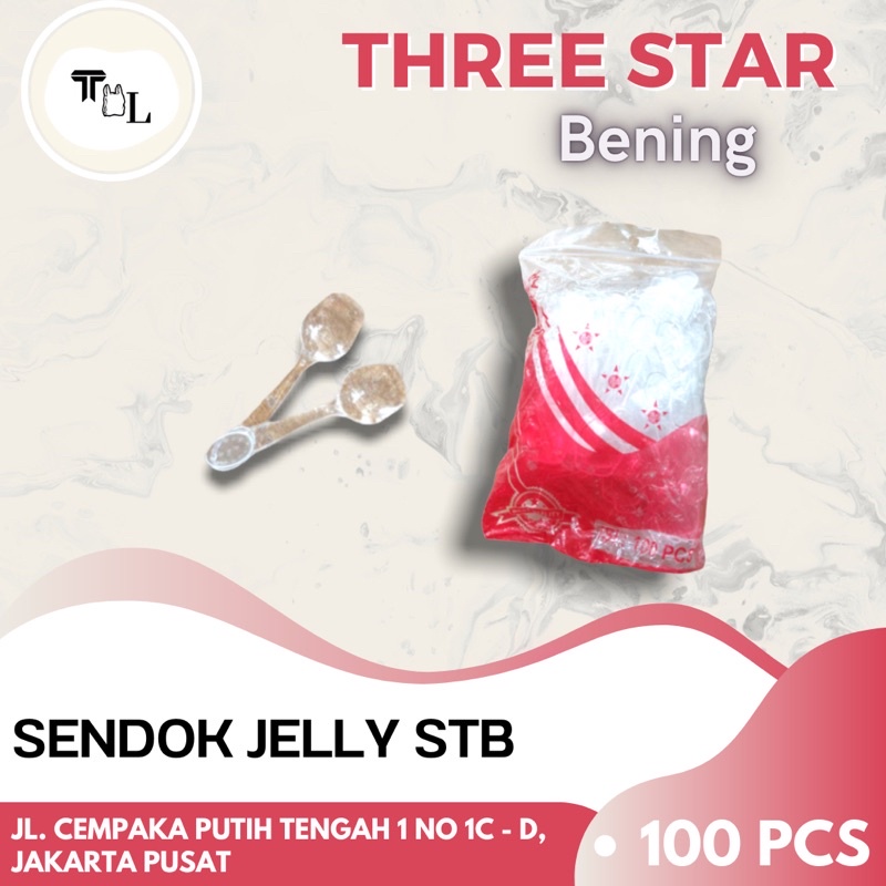 Jual Sendok Jelly STB Bening Three Star - Isi 100Pcs | Shopee Indonesia