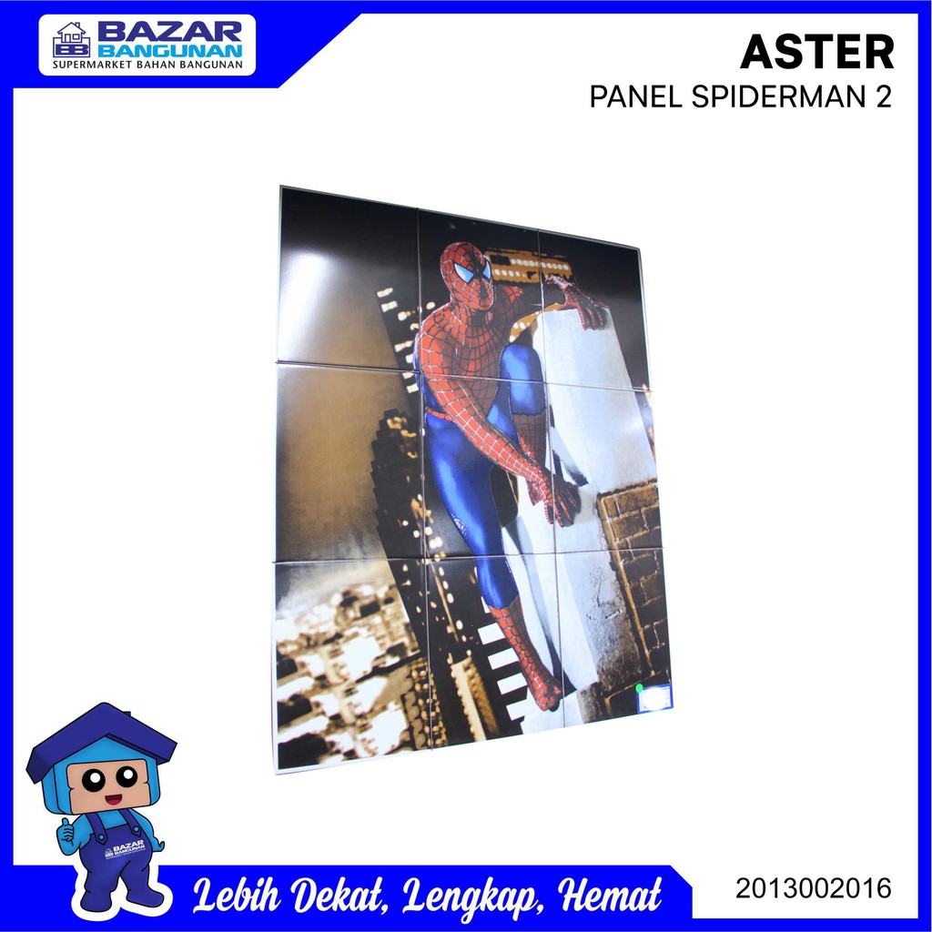 Jual Aster - Keramik Panel Gambar Dinding / Wall Tile Spiderman 2 ...