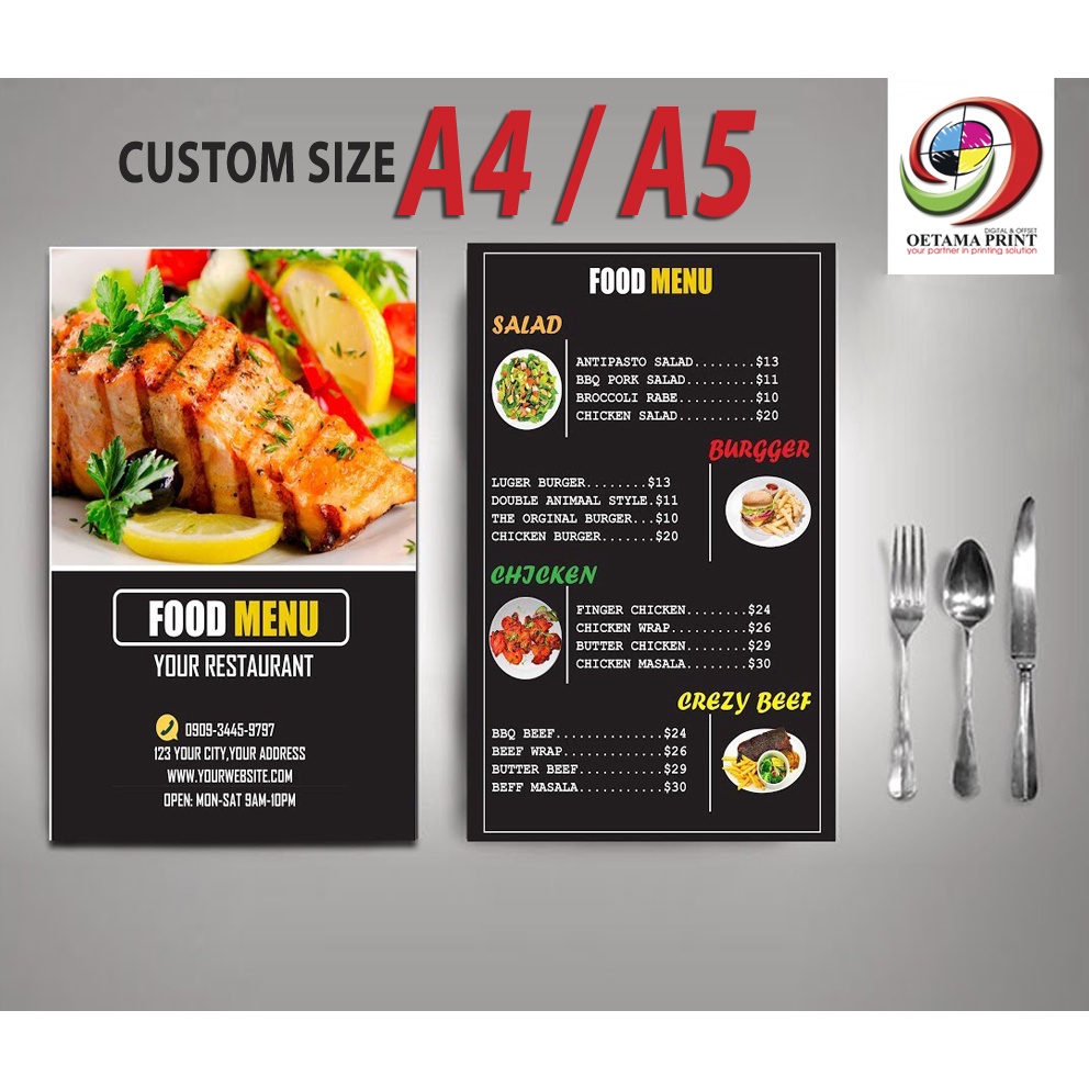 Jual Papan menu daftar makanan pvc board | Shopee Indonesia
