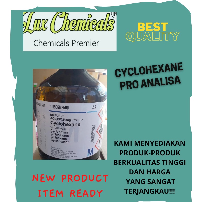Jual Cyclohexane / Sikloheksan 50 ml dan 100 ml Pro Analisa Merck Best ...