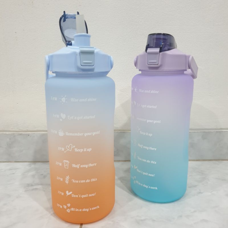 Jual Botol Minum Motivasi dengan Penanda Waktu Kapasitas Besar 2 Liter ...