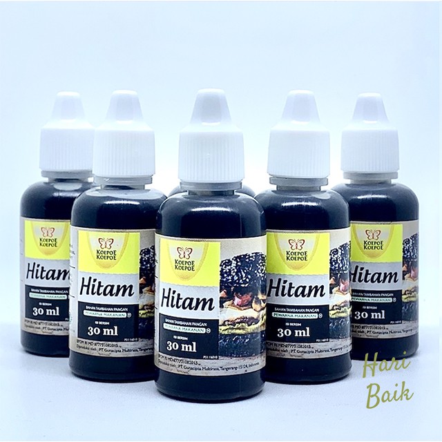 Jual Pewarna Makanan Koepoe Koepoe / Pasta Cair Hitam 30ml | Shopee ...