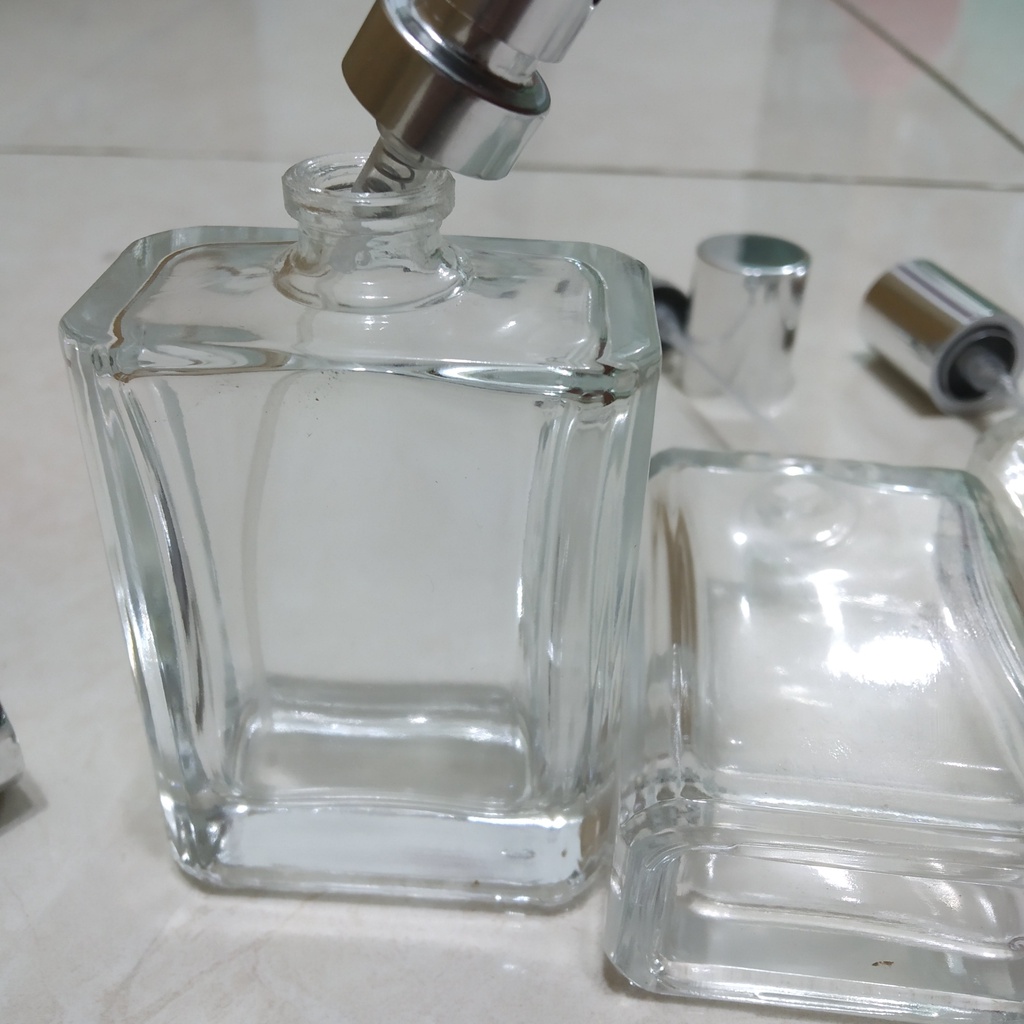 Jual Botol Parfum - Botol hermess 50ml Press - Botol Parfum Spray ...