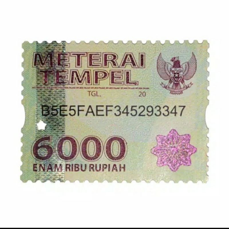 Jual materai tempel 6000 | Shopee Indonesia