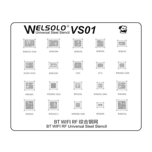 Jual Cetakan Ic Wtr IC Wifi Welsolo VS01 BT WIFI RF STEEL STENCIL 1pcs | Shopee Indonesia