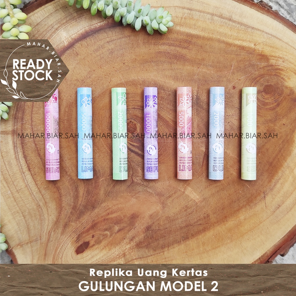Jual RS Origami Gulungan MODEL 2 Sisi Belakang dari Replika uang Kertas ...