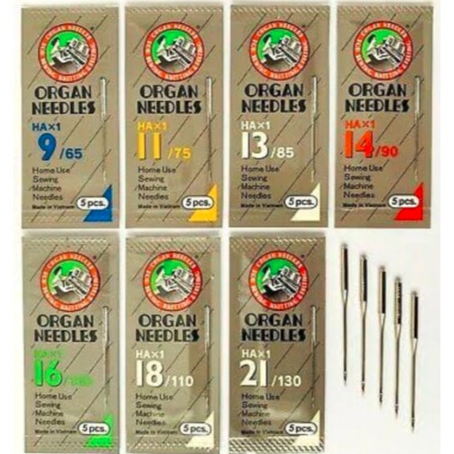 Jual Jarum Organ JAPAN HAX1 Jarum Mesin Jahit Singer/Butterfly/semua ...