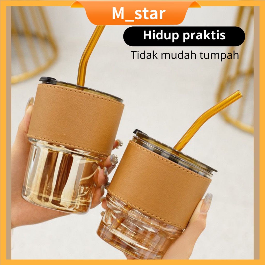 Jual Botol Kaca Anti Panas Bottle Cup for Coffee / Tumbler Gelas Kaca ...
