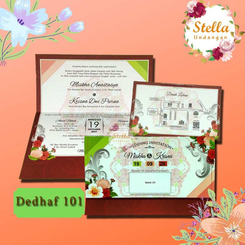 Jual Blangko Undangan Dedhaf 101 - 108 | Shopee Indonesia