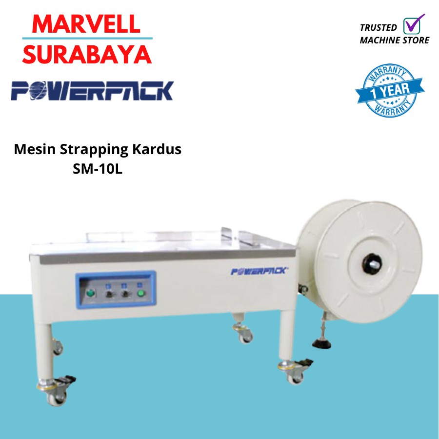 Jual Mesin Strapping Kardus Kotak Powerpack SM-10L Garansi | Shopee ...