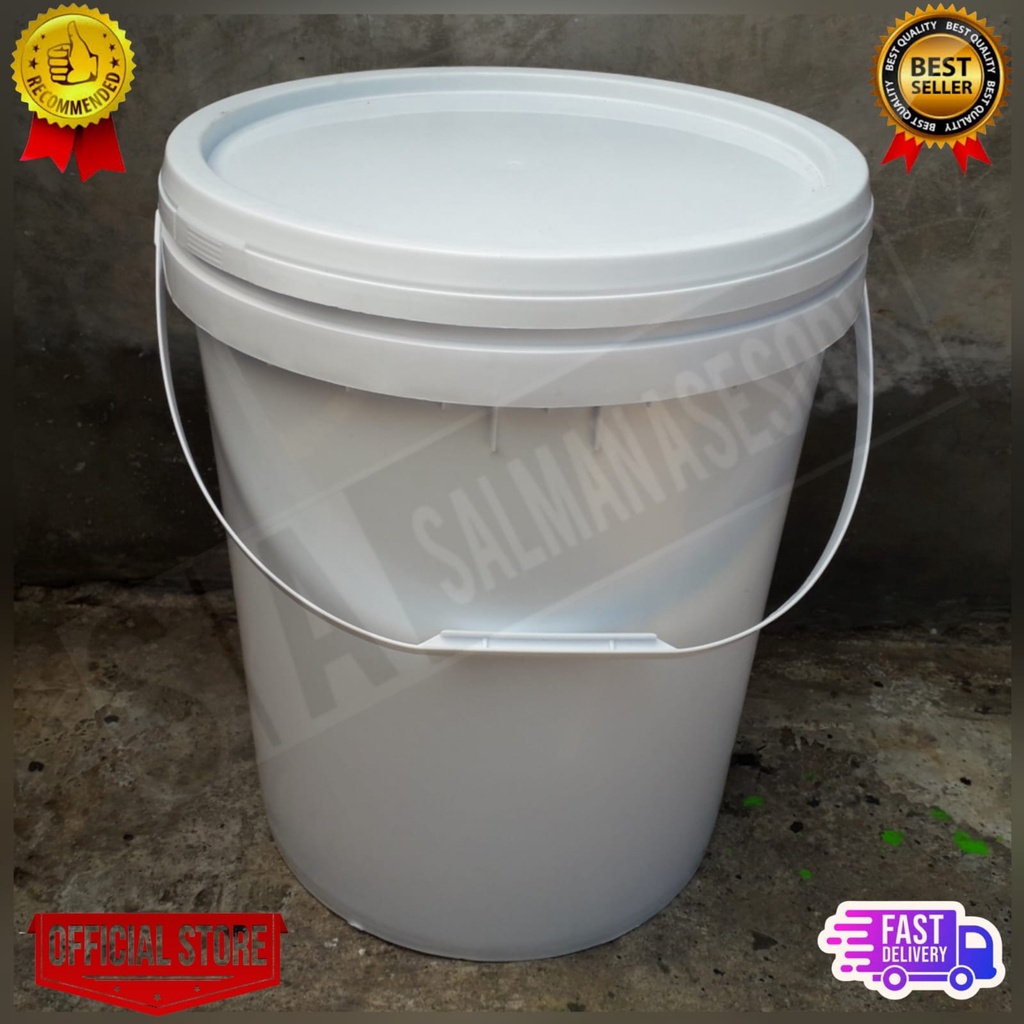 Jual Ember Plastik Putih Polos 20 Liter / 25 Kg | Shopee Indonesia
