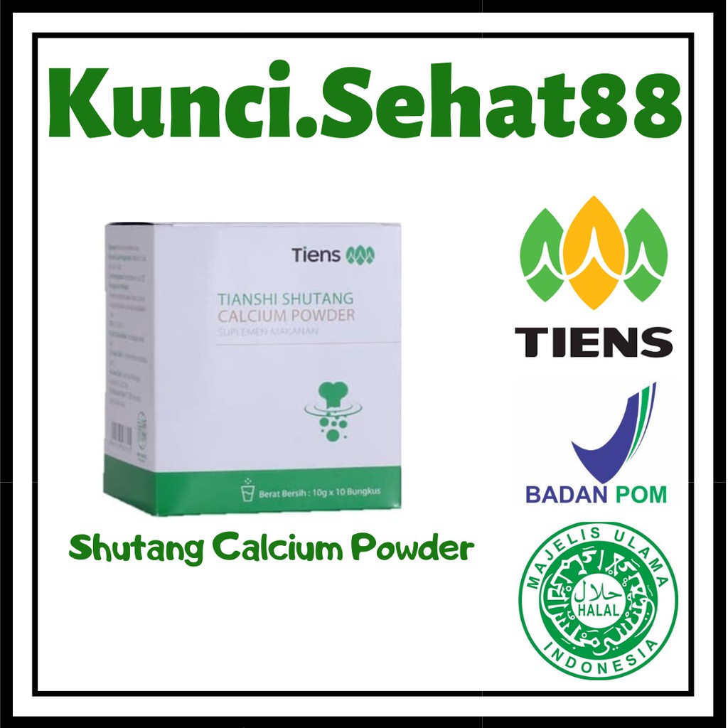 Jual Tiens / Tianshi Shutang Calcium Powder 10 Sachet | Kalsium Herbal ...