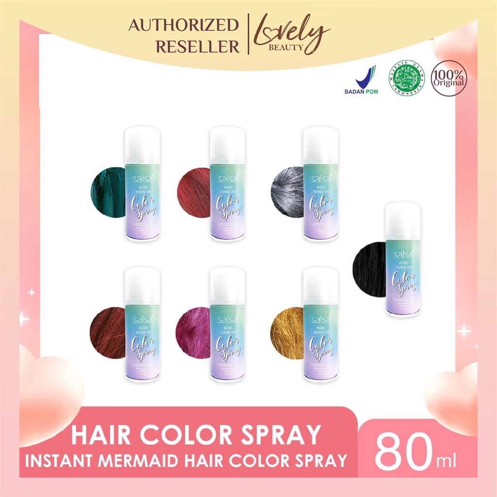 Jual SALSA Instant Mermaid Hair Color Spray Semir Rambut Spray 80ml ...