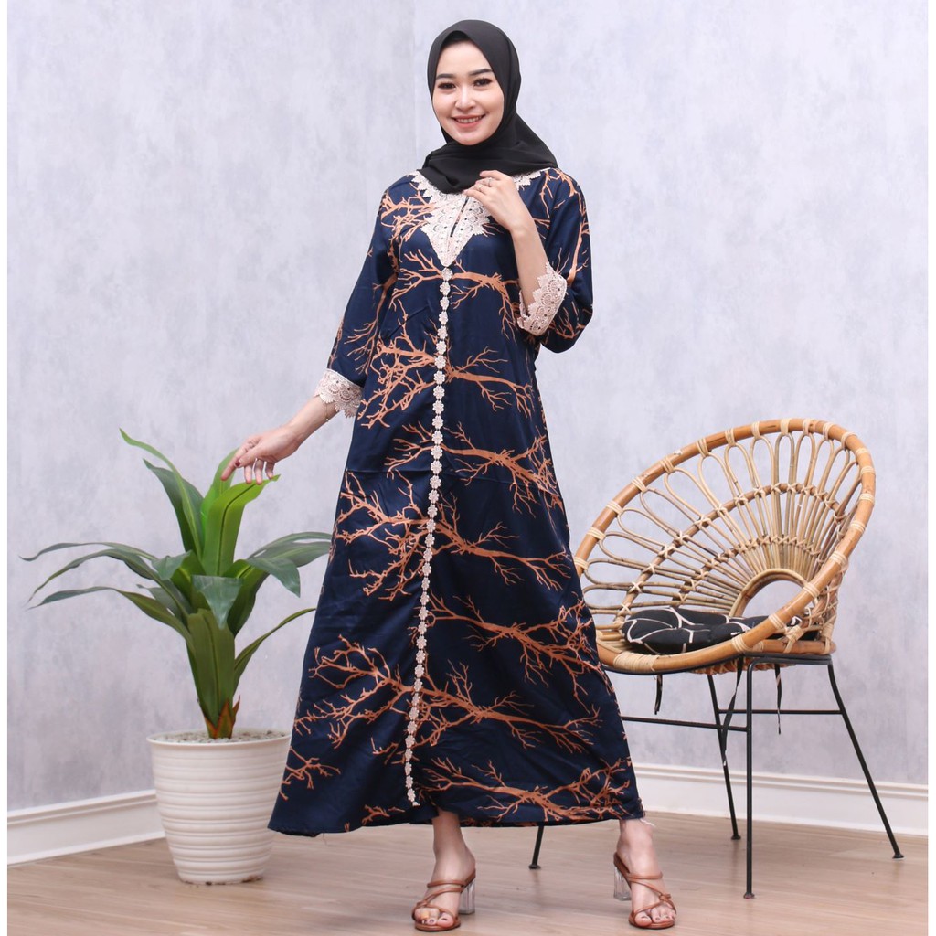 Jual daster lengan panjang model terbaru/ daster gamis lengan panjang ...
