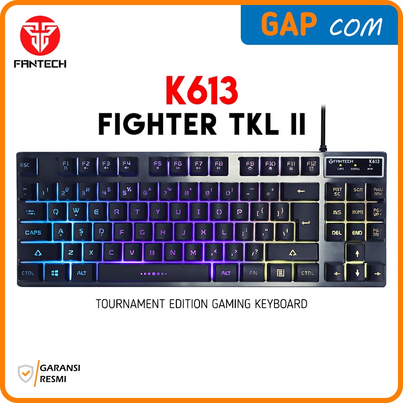 Jual Keyboard Gaming Fantech K613 Fighter TKL II Tournament Edition 3 Color | Shopee Indonesia