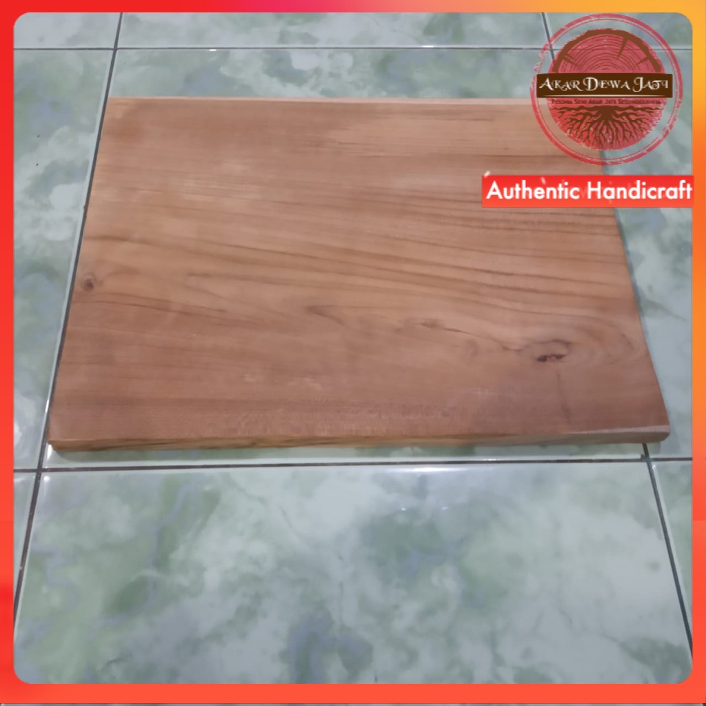 Jual Talenan kayu jati 40x30x2 cm (tanpa sambungan) | Shopee Indonesia