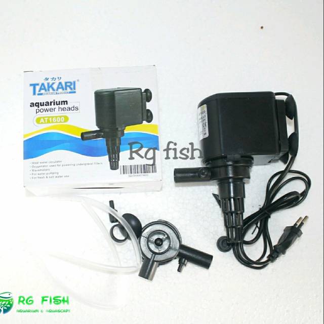 Jual Pompa filter aquarium takari AT 1600 untuk aquarium 60-80cm ...