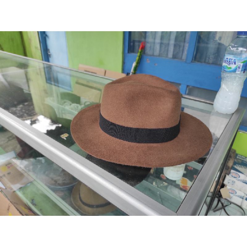 Jual Topi Laken Fedora Import 100% Wool | Shopee Indonesia