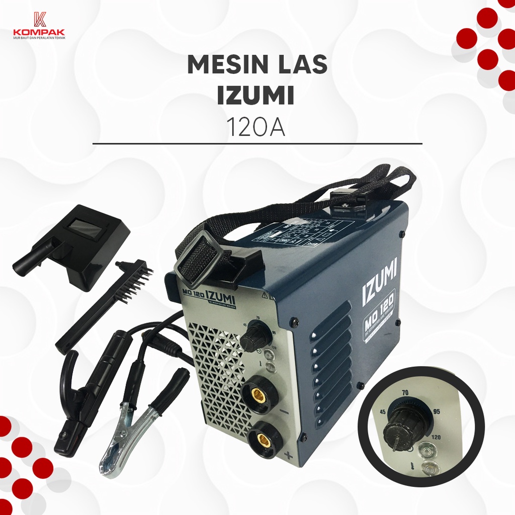 Jual Mesin Las 450 Watt - Trafo Las Listrik - Inverter Las IZUMI MO 120 | Shopee Indonesia