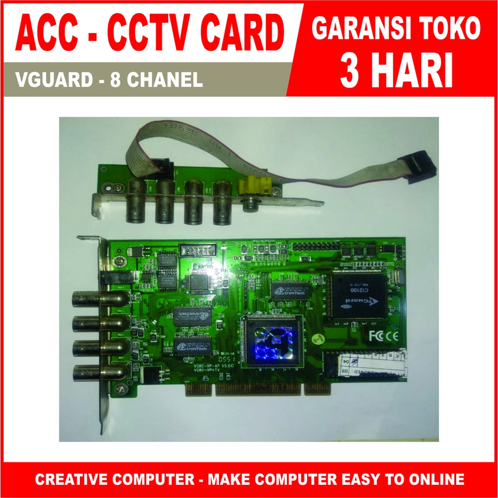 Jual PCI CCTV 8 Port Card DVR VGUARD | Shopee Indonesia