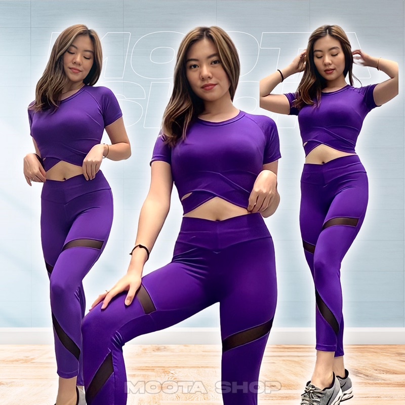 Jual Baju Set GYM Setelan Olahraga Wanita Baju Zumba Yoga Gym Suit ...
