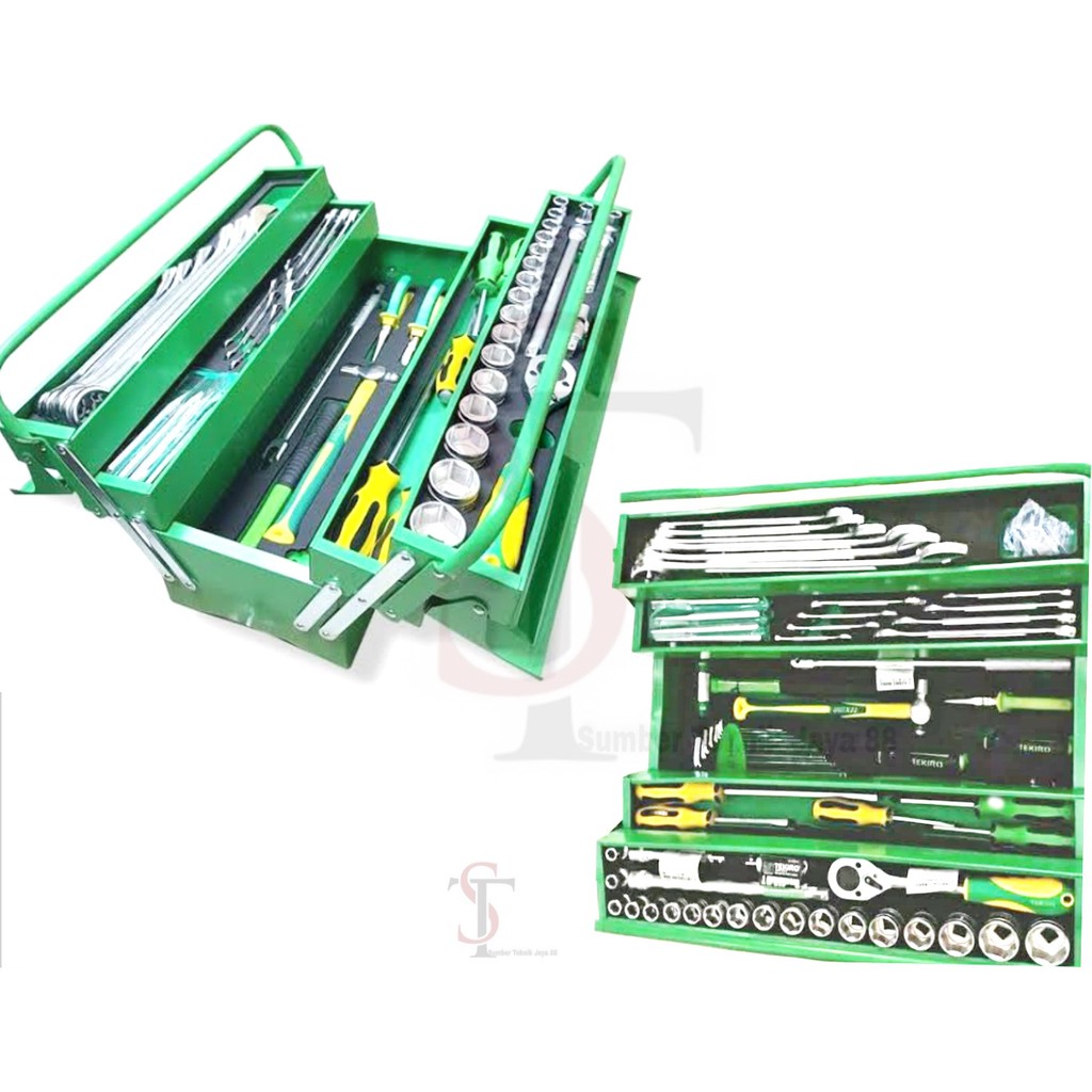 Jual PERKAKAS SET MEKANIK 66 PCS BOX BESI TEKIRO / MECHANIC TOOL KIT SET | Shopee Indonesia