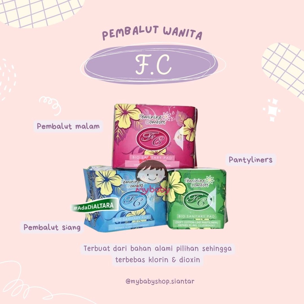 Jual F.c Pembalut Avail Femine Comfort Day Use Night Use Pantyliner ...