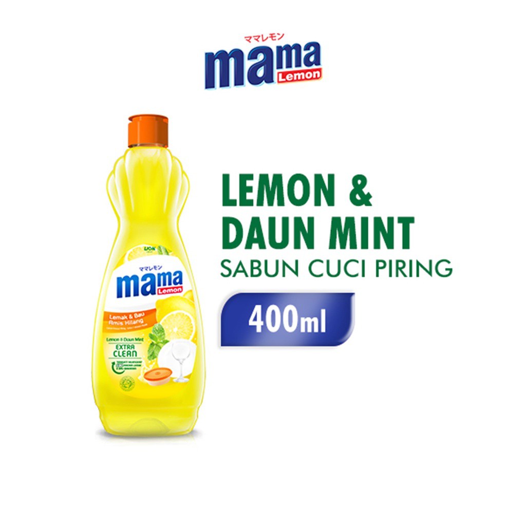 Jual Mama Lemon Sabun Cuci Piring Daun Mint Botol 400 ml | Shopee Indonesia