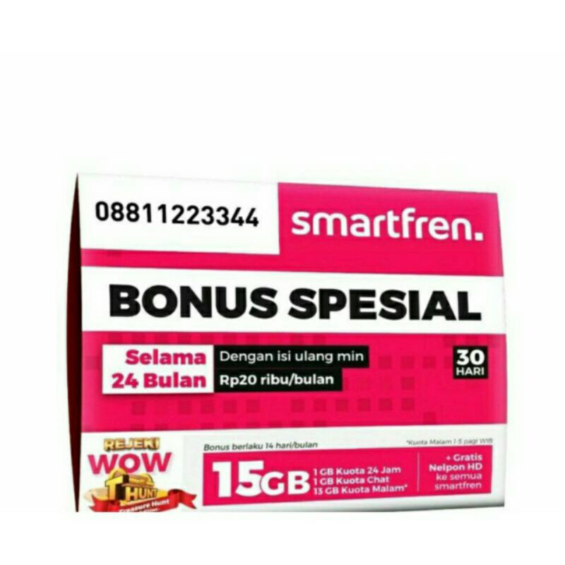 Jual Kartu Perdana Smartfren DAN NOMOR CANTIK Nasional ex:Juni2023 ...